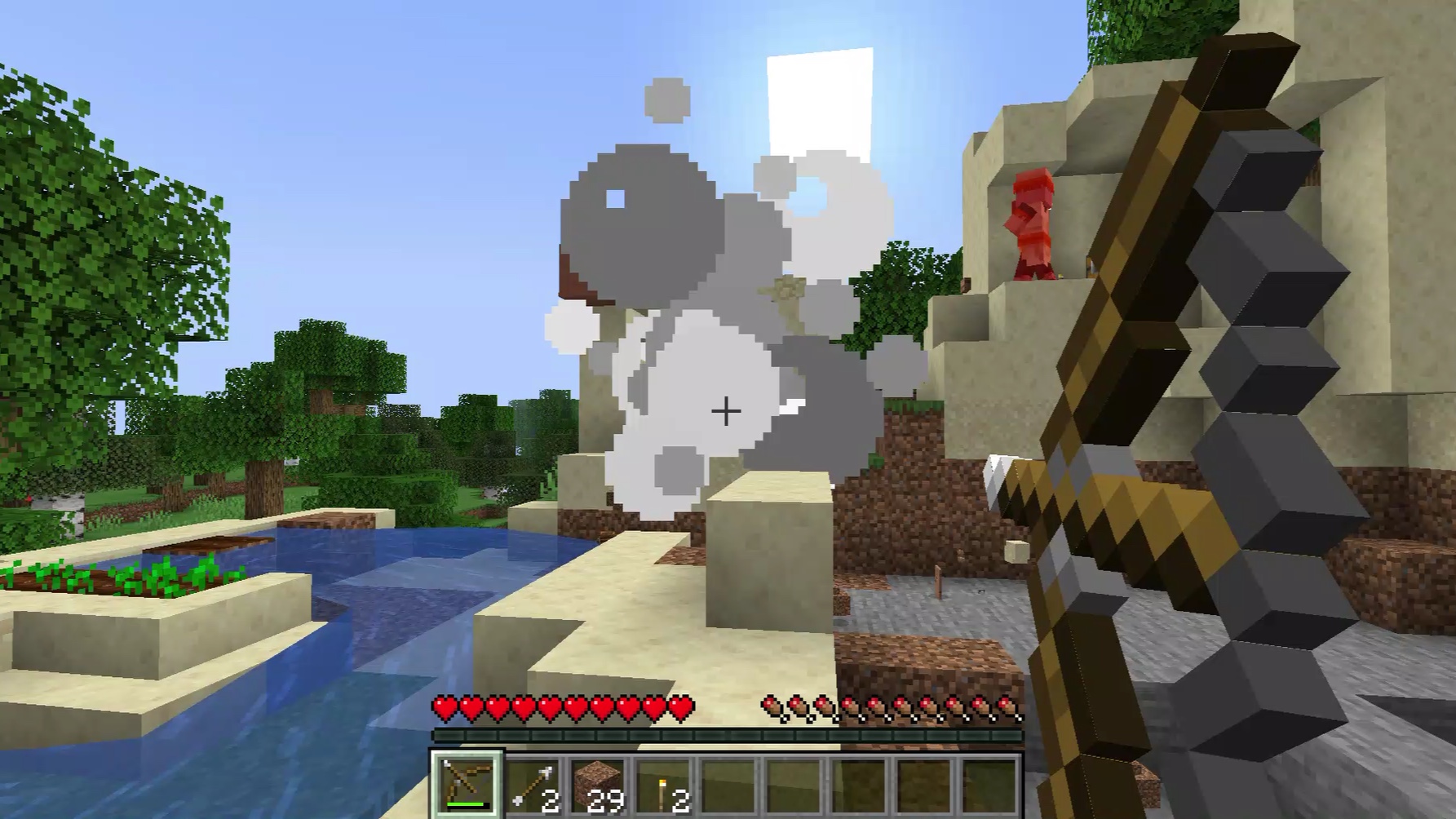 我的世界捡到一把爆炸弓,结果一不小心拆了个村庄