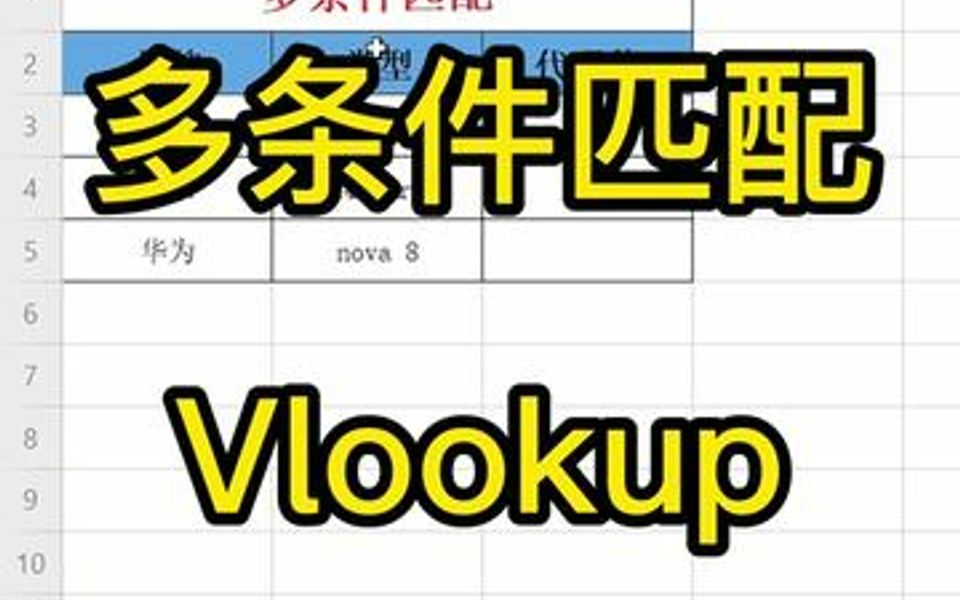 多条件匹配,你知道Vlookup还能这么用吗