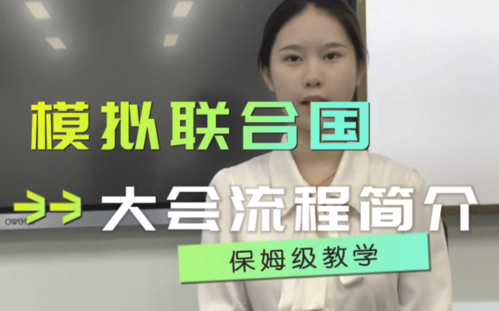 [海大模联]模拟联合国大会基本流程简介