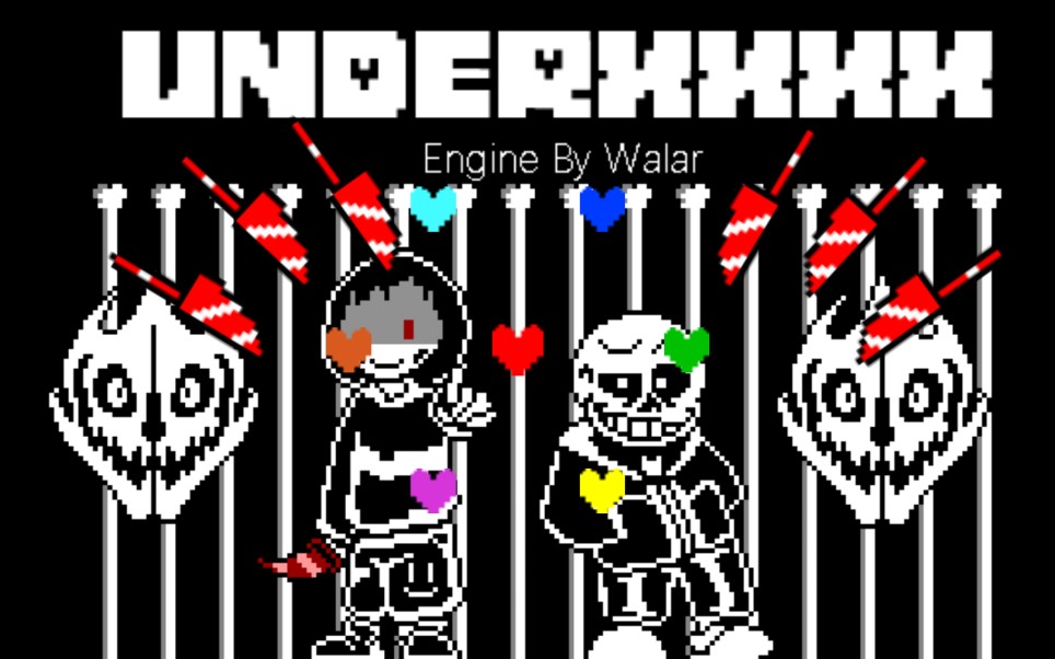 [UNDERXXXX Engine]六魂Chara(Sans辅助)审判战一阶段正式版演示...