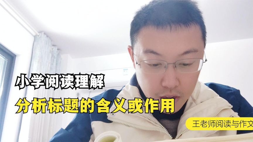 小学阅读理解,分析标题的含义或作用,可以从这两个方面来作答