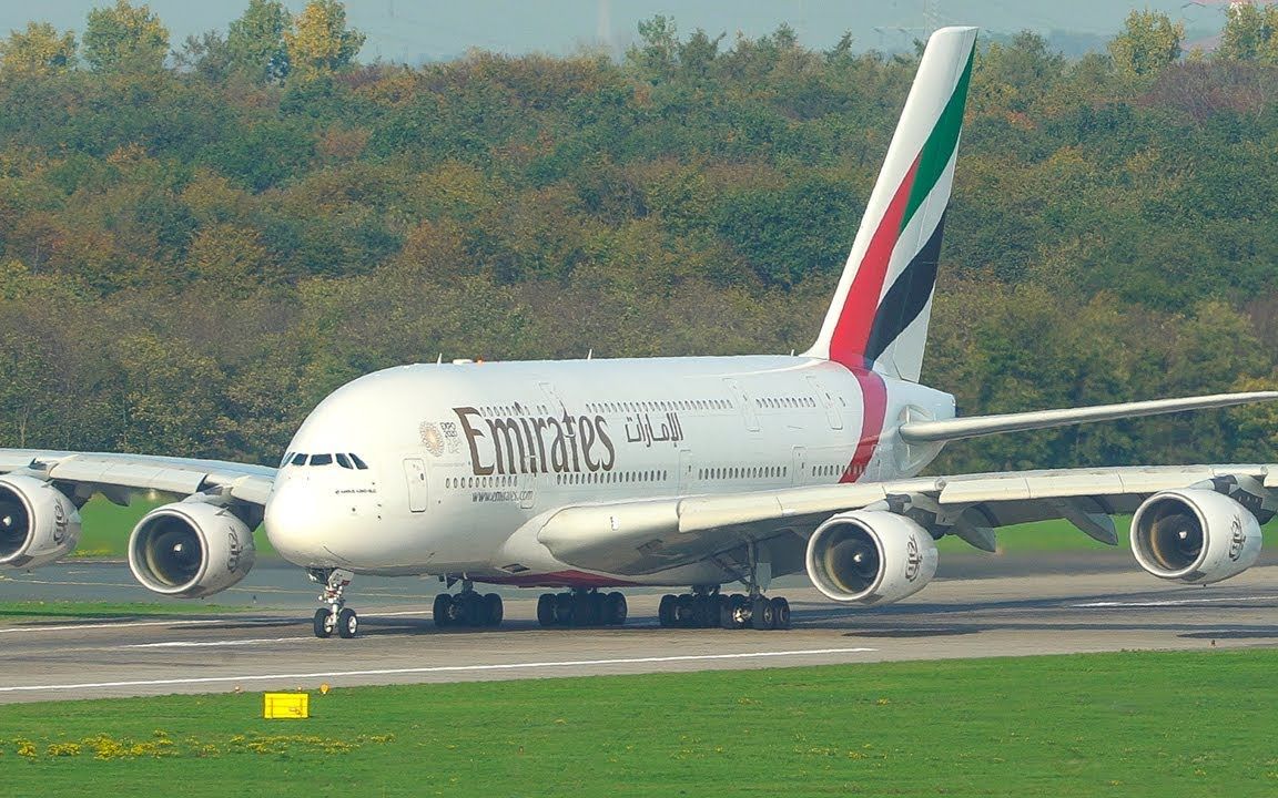 【杜塞尔多夫机场】空客A380滑行起飞+ 2异国风情大飞机起降:空客A...