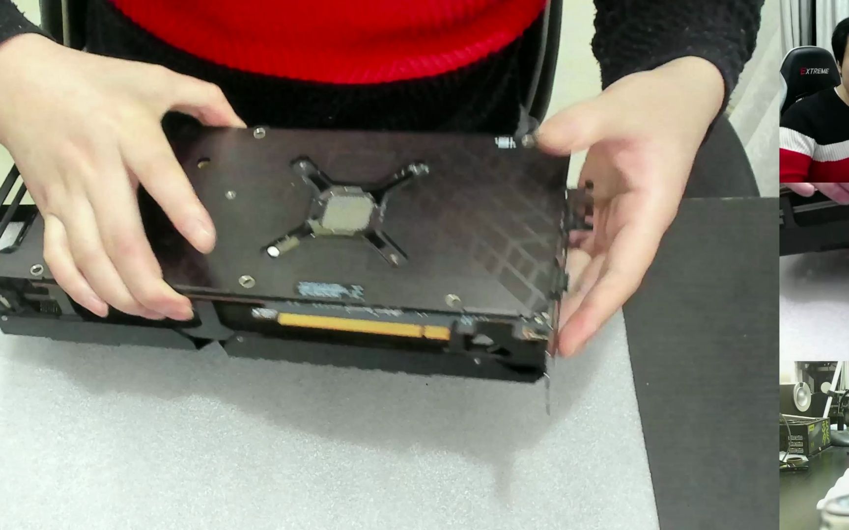 没差拆解改装顾客寄来华硕TUF-RX6800XT-O16G-GAMINGT显卡更换...