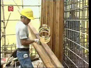 建筑土建安装工程现场施工工序--支木模板