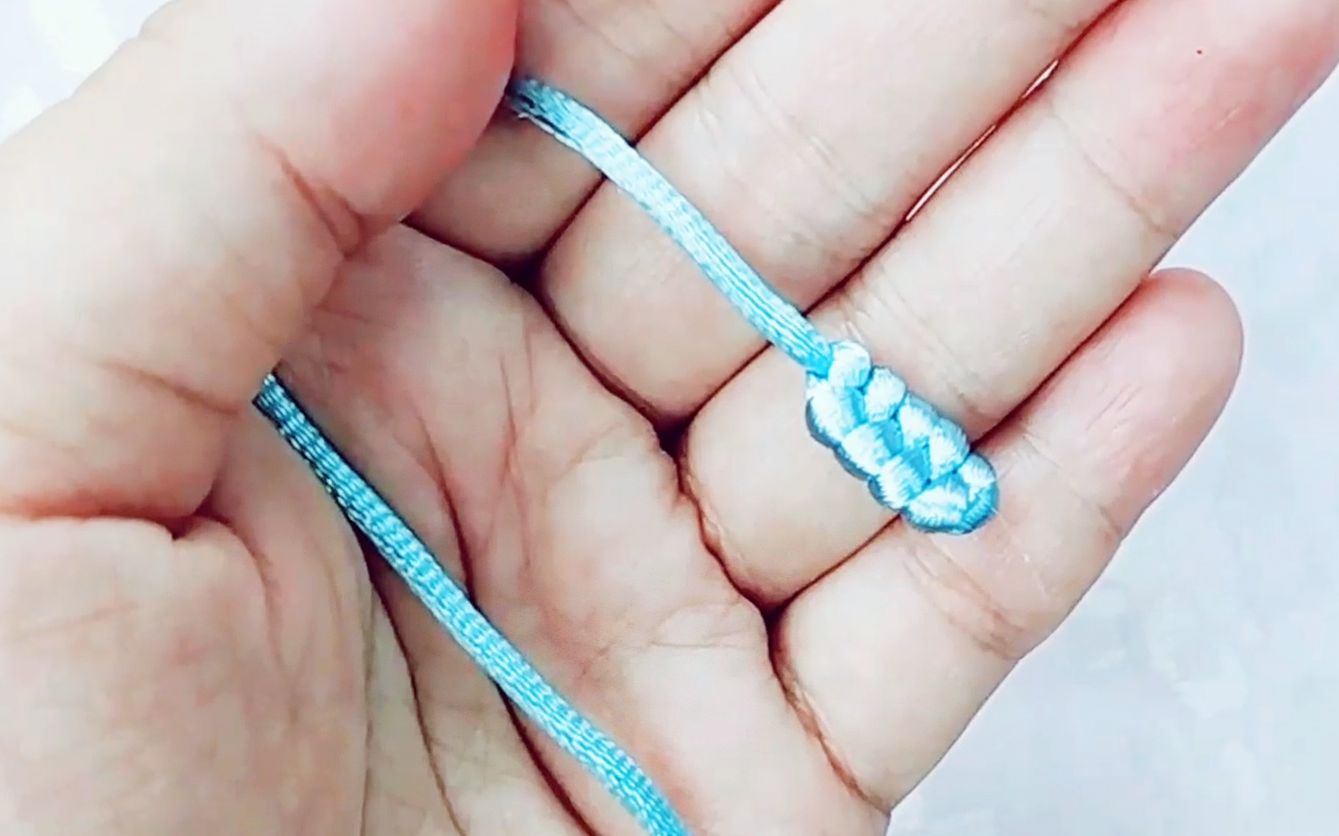 DIY手工编绳结尾编法视频教程,凤尾结麦穗结八字结你得学会