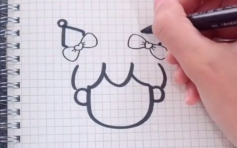 会写字就能学会画的 简笔画 库洛米女孩在哪里~