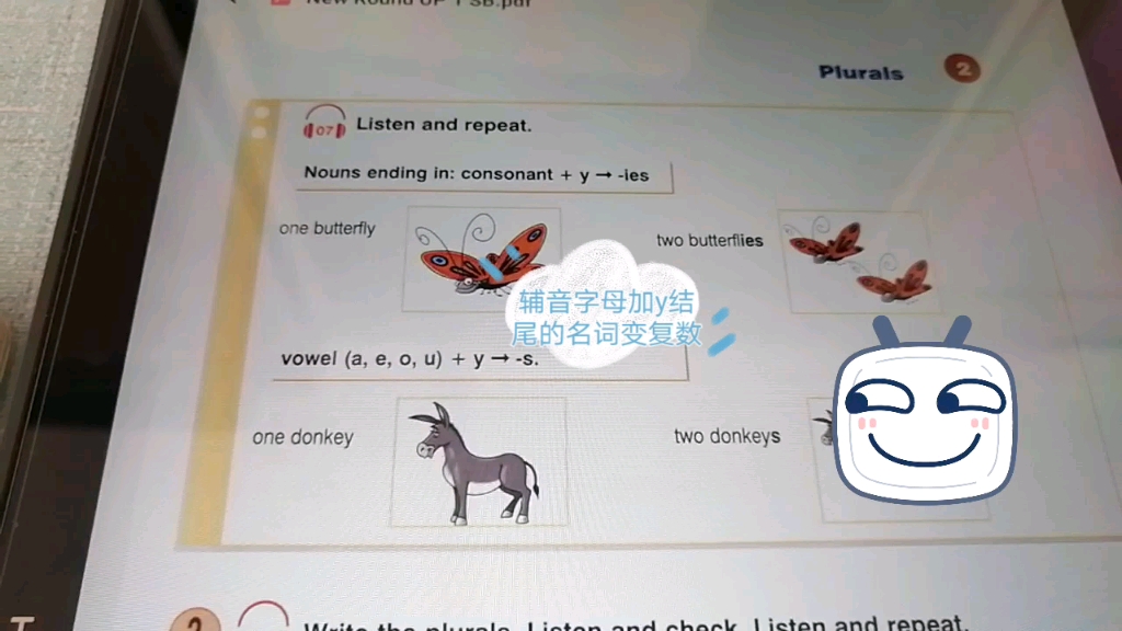 辅音字母加y结尾的名词变复数