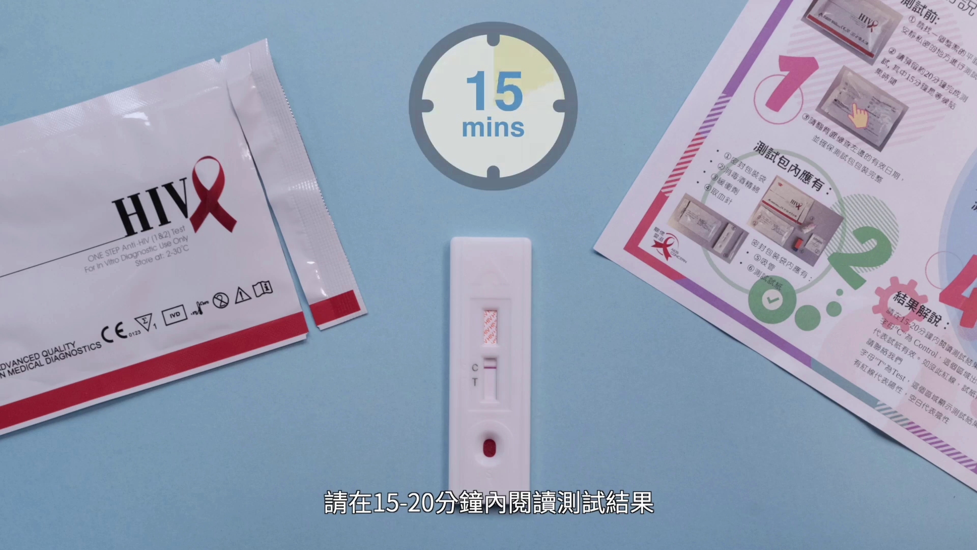 艾滋病自我检测,可以随时在家中为自己进行测试