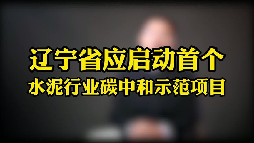 辽宁省应启动首个水泥行业碳中和示范项目 06#企业 #建筑