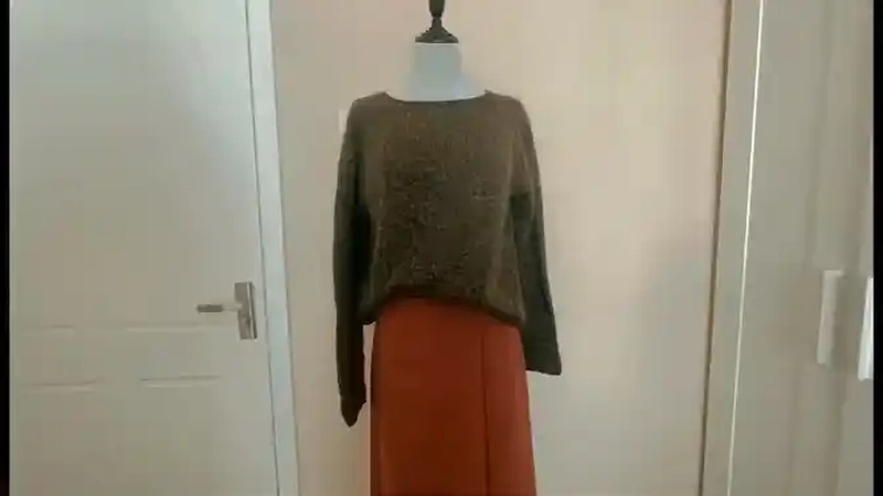 上往下织插肩毛衣简单又漂亮