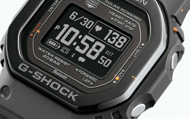 ...手表G-SHOCK心率血氧测量计步功能 防水防震太阳能动力运动表款...