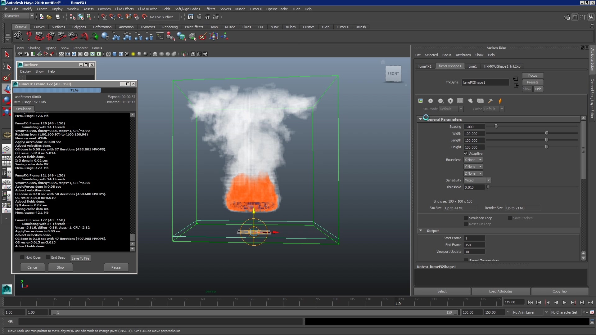 Maya FumeFX 流体特效