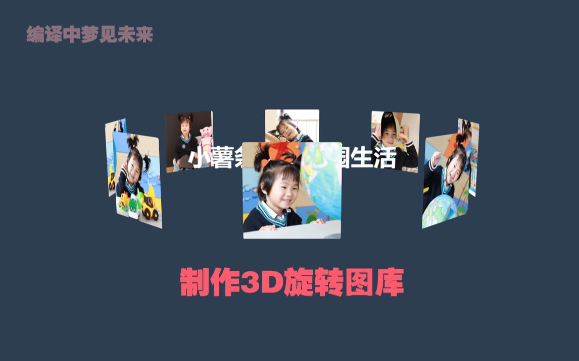 学习:HTML&CSS制作3D旋转图库