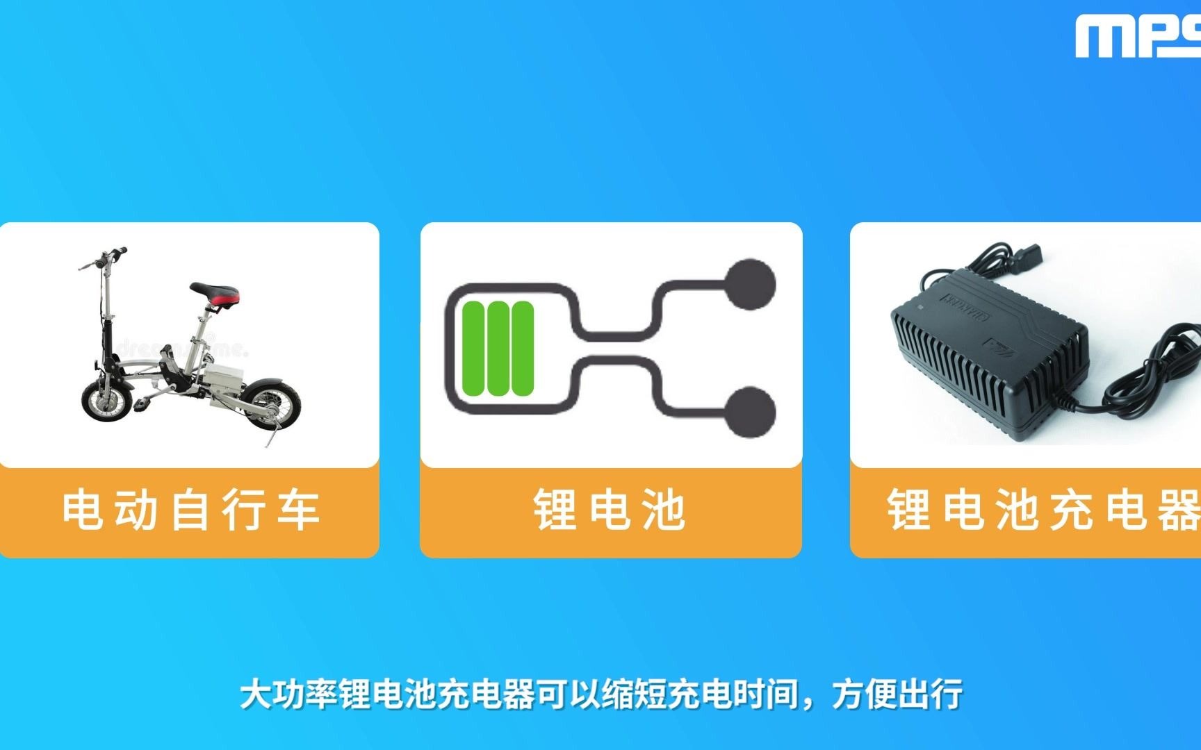 MPS 电动单车 600W 离线电池充电方案