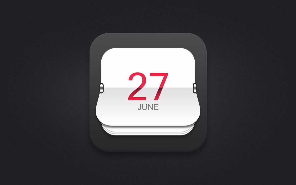 PS制作日历折页效果图标设计教程