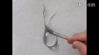 绘画教程素描真实水滴
