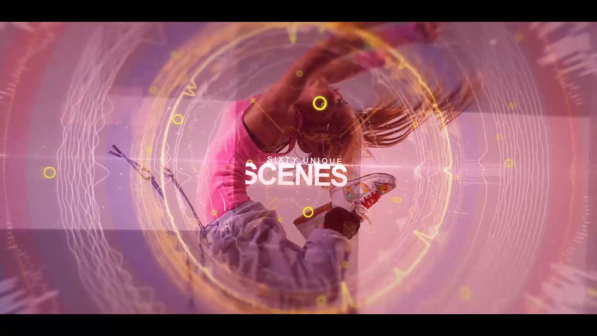 PR/AE模板-音乐波形效果幻灯片