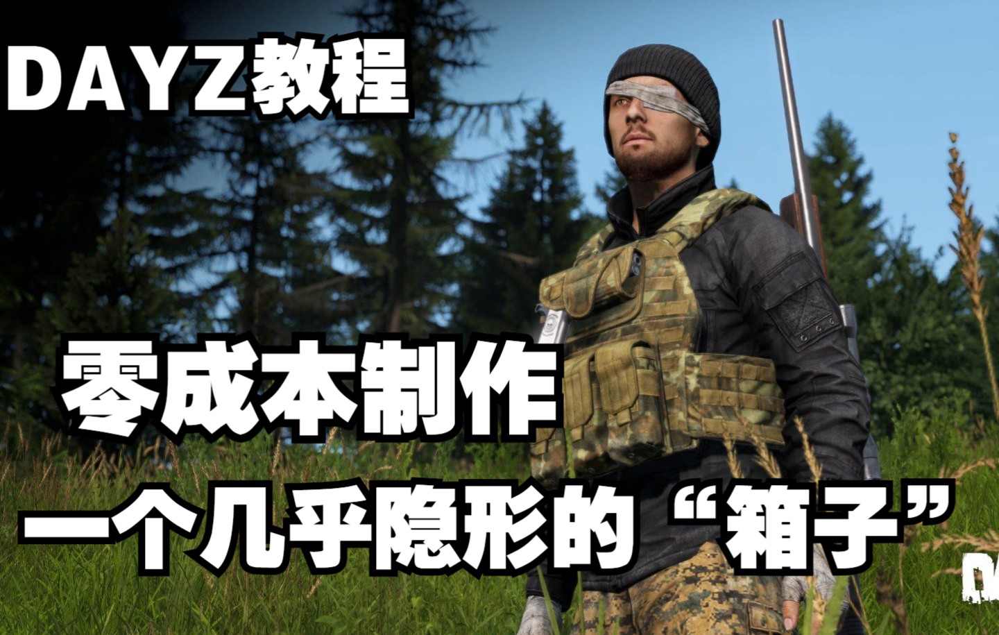 DAYZ教程:脑洞大开使用零成本制作一个几乎隐形的“箱子”!又能放...