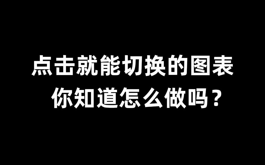 教你切片器的用法,就让图表动起来!