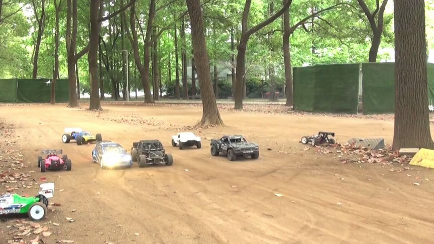 精彩RC遥控模型车比赛现场!