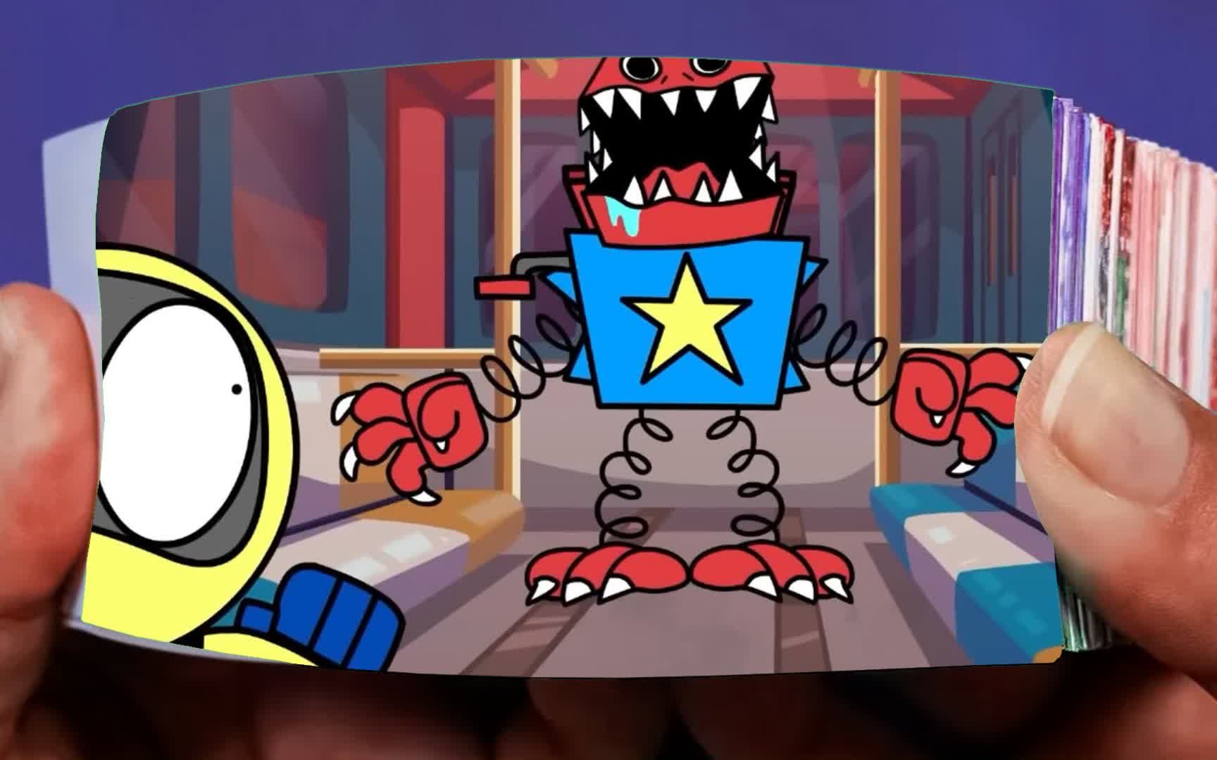 长腿妈妈小游戏动画手翻书,你也可以制作完整版第一部分