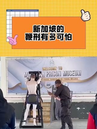 新加坡的鞭刑有多可怕 #新加坡#鞭刑