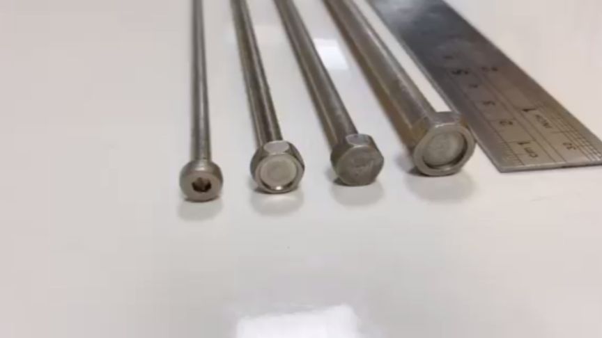 长螺丝的各种头型和长度