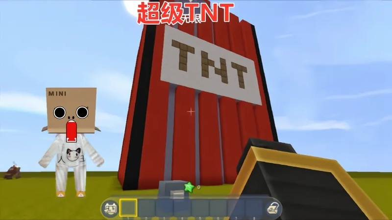 迷你世界:超级TNT,玩家刚进地图被惊呆,不知房主显卡还好吗