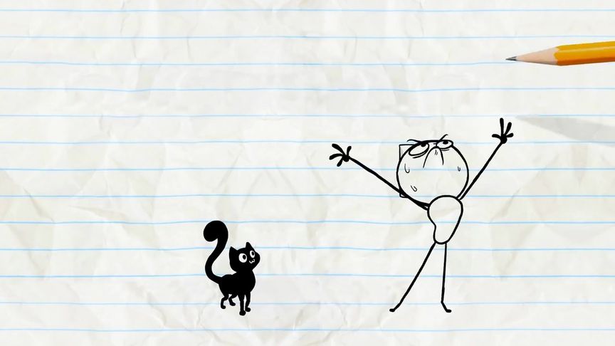 铅笔动画:危险的凯蒂猫