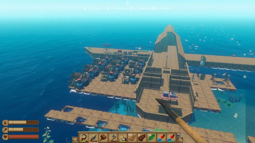 木筏求生 第44天 新加的叠加模组,可以随意调整叠加数量太爽了