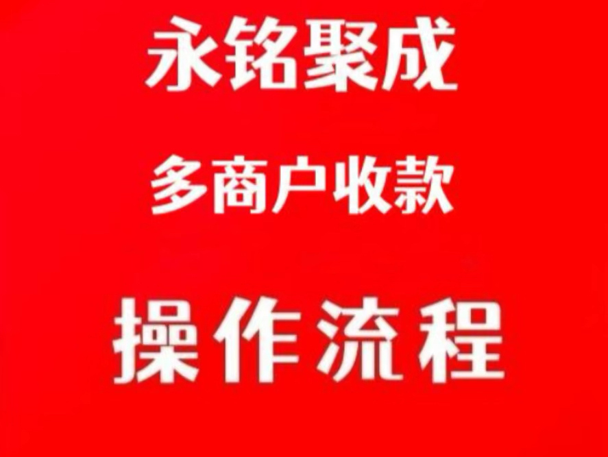 永铭聚成多商户收款流程#永铭聚成#拉卡拉#开店宝#联动优势#海科...