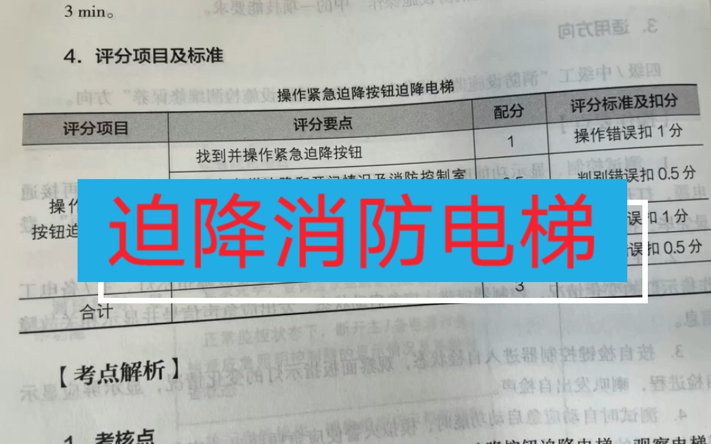 13.操作紧急迫降按钮迫降消防电梯