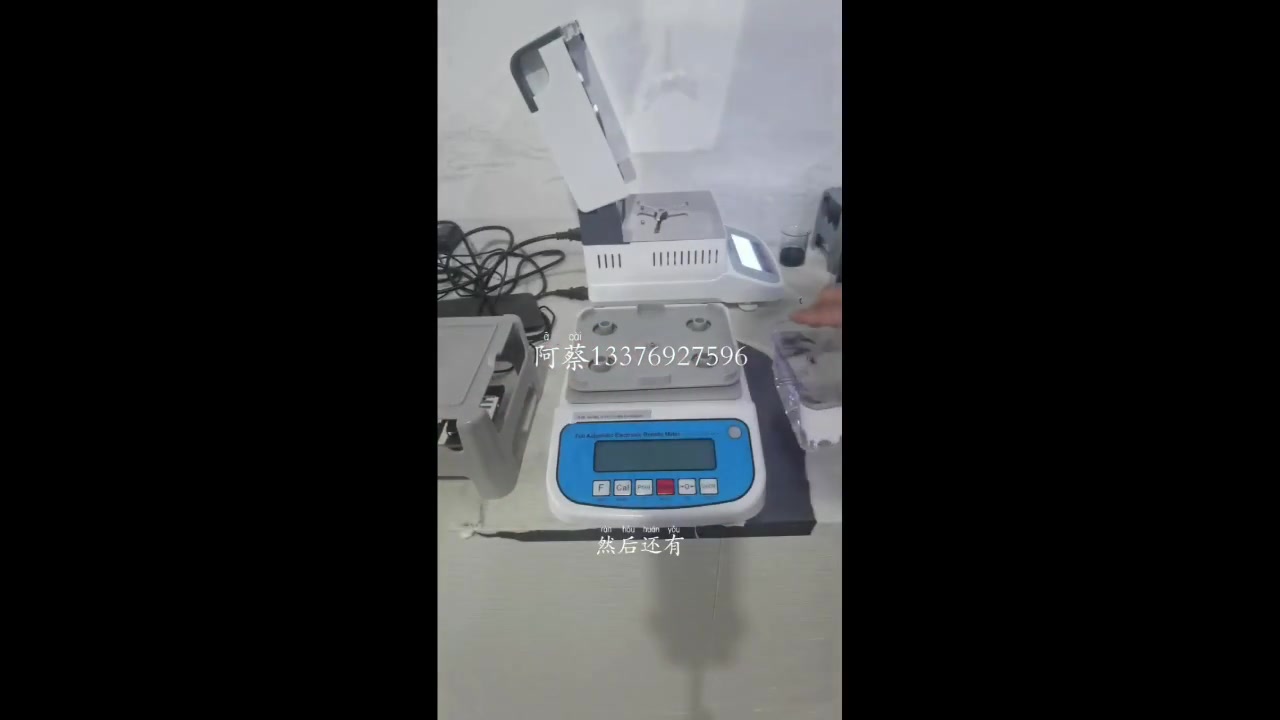 塑料密度仪比重计操作视频 第一部分组装、校准