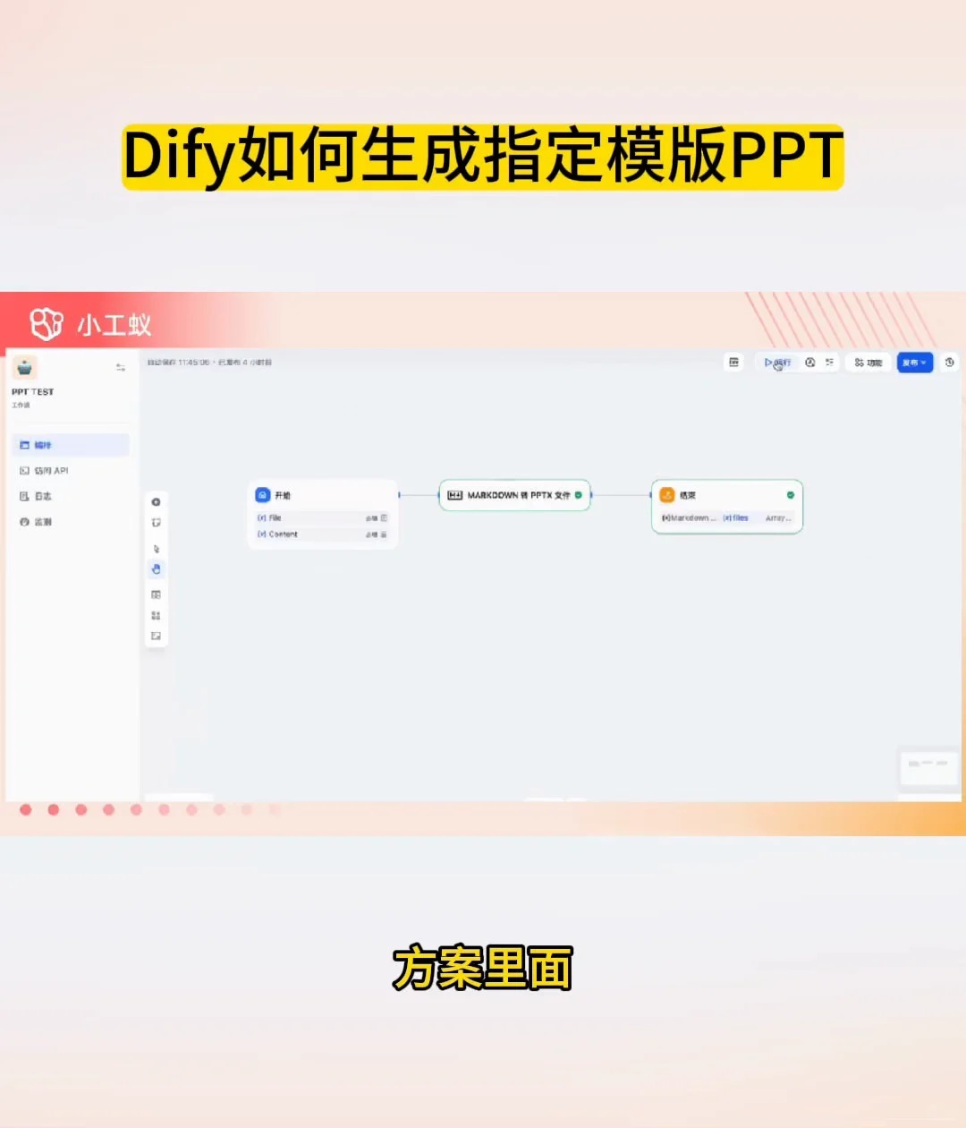 Dify如何生成指定模版PPT