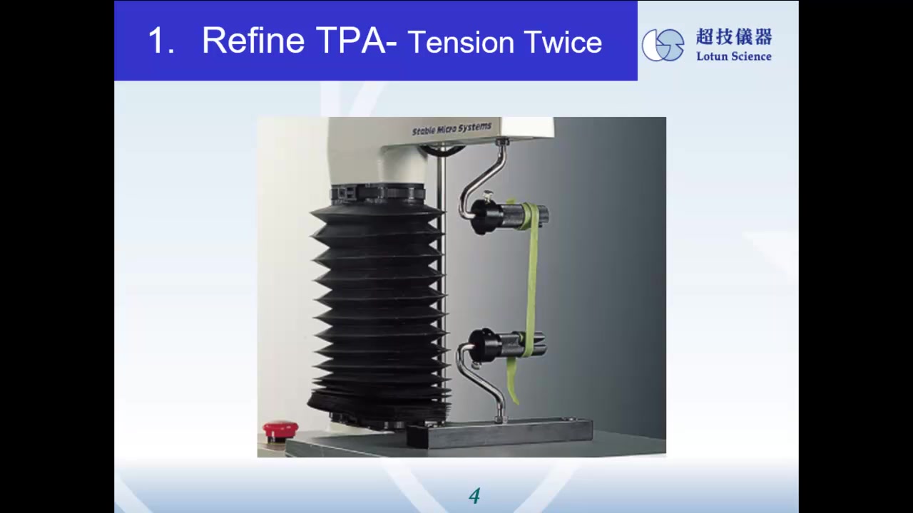 SMS Texture Analyser质构仪-Refine TPA 优化全质构分析