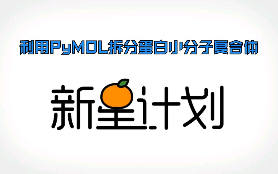 分子对接Part6-利用PyMOL拆分蛋白小分子复合体