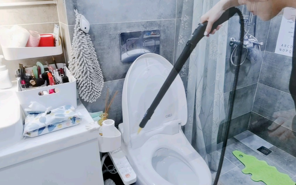 全职妈妈vlog:用蒸汽机给马桶高温消毒
