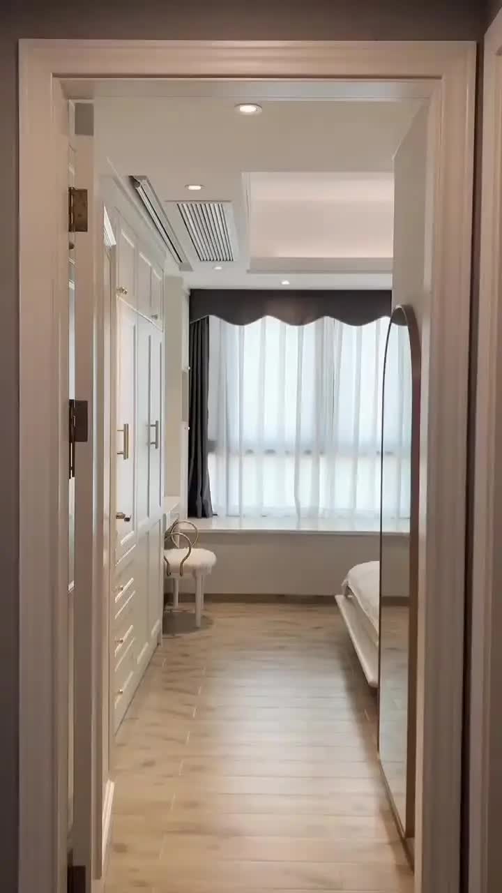 主卧室全景装修效果图,家装设计效果图