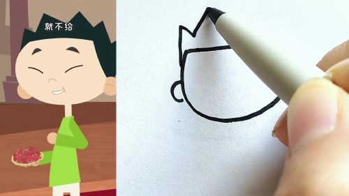 1405. 这是我的水果,简笔画,儿童画,一起学画画