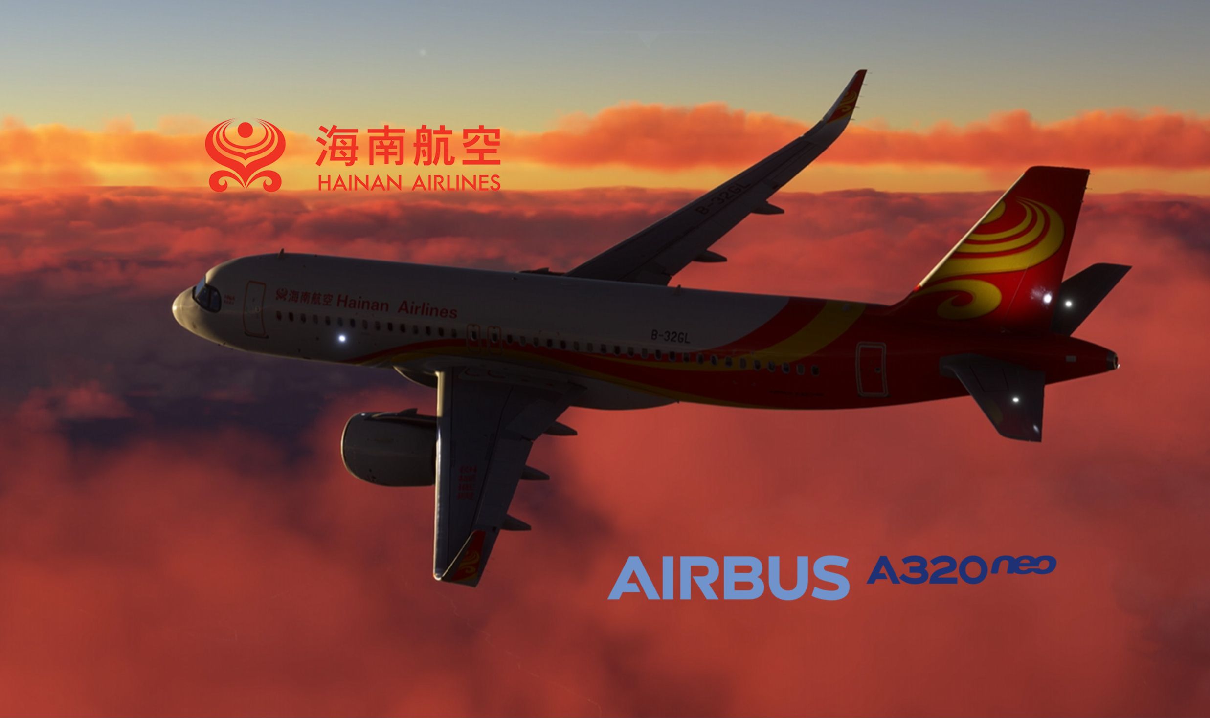 【正片】4K 海南航空 空中客车A320neo 南京禄口-澳门国际机场_游戏...