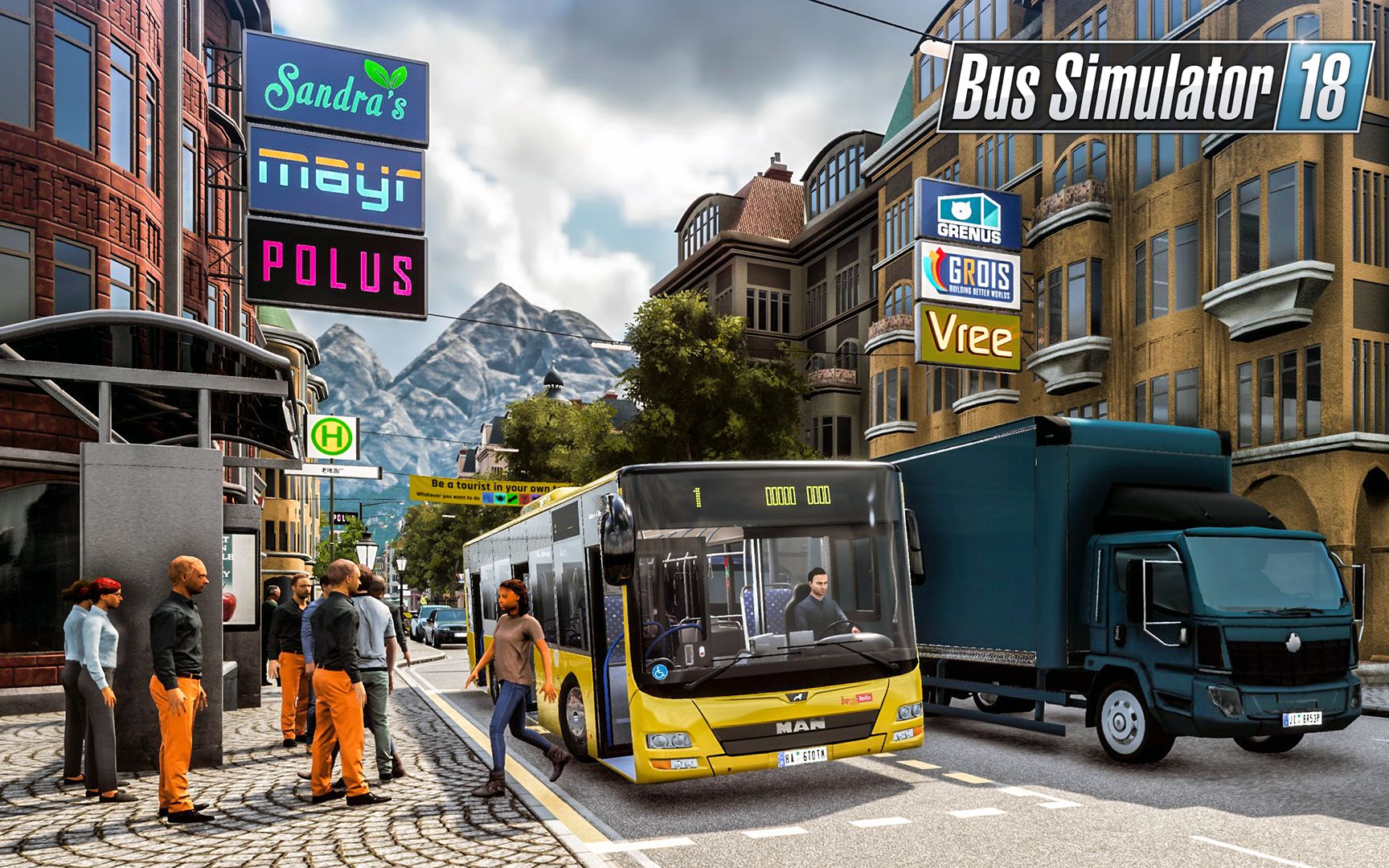 巴士模拟18 #96:我的假日没啦. 重开“大”1路公交 | Bus Simulator 18