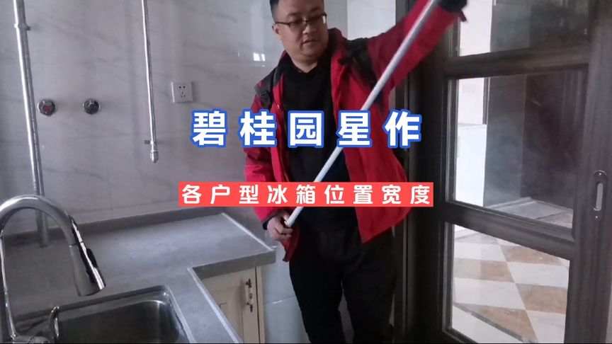 碧桂园星作各户型冰箱位置宽度