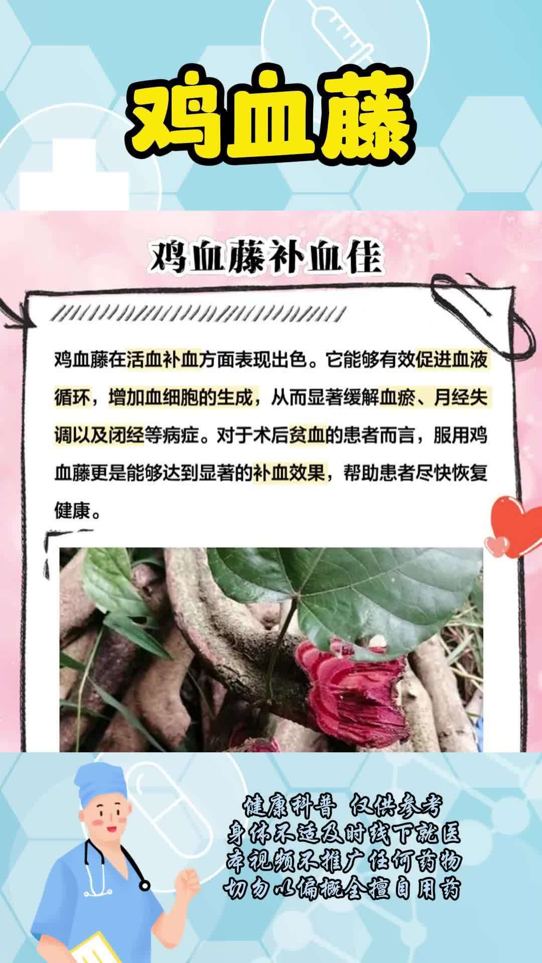 鸡血藤泡水喝的好处,大家一定要看看!