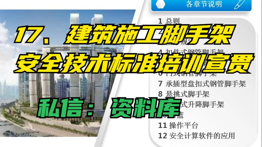 17、建筑施工脚手架安全技术标准培训宣贯