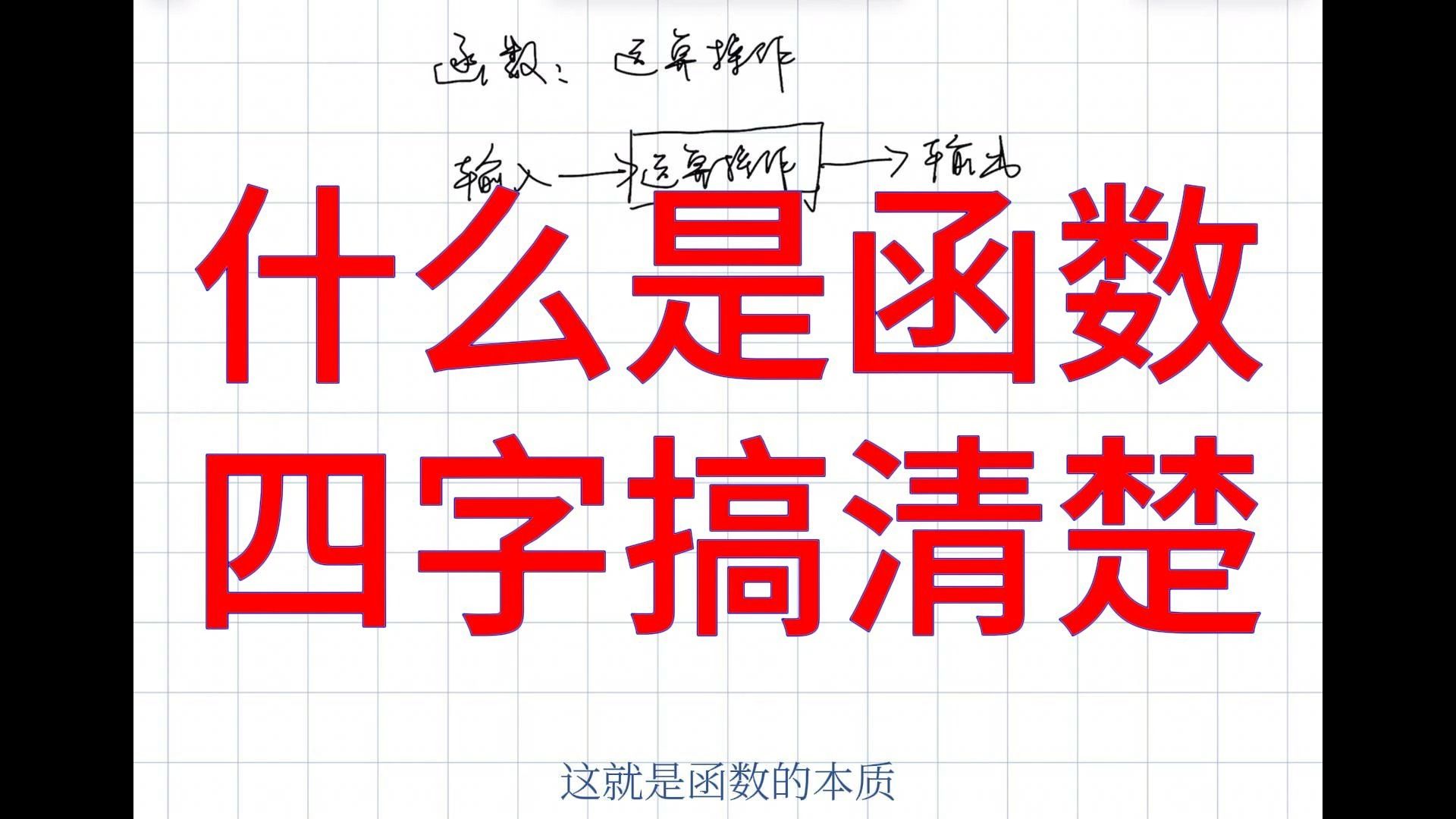 初高中数学让人头大的函数是什么,什么是函数 ,四字讲清楚