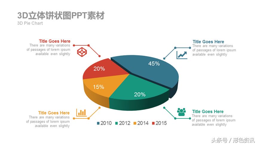 每日福利领取丨20页小编精选动态四色图表合集PPT模板