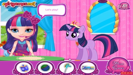 小马宝莉动画片全集中文版 芭比宝贝的彩虹小马 早教亲子儿童小游戏
