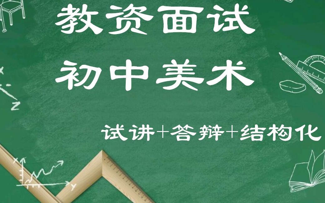 【2019教师资格证面试初中美术试讲案例+答辩+结构化】2019教师...