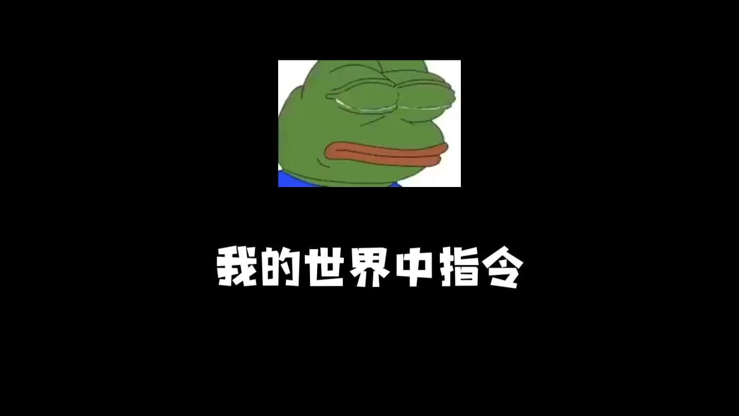 我的世界指令大全